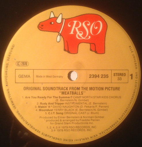 Various ‎– The Original Soundtrack From The Motion Picture Meatballs